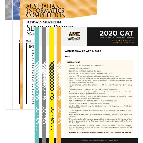 CAT Past Papers – Australian Maths Trust